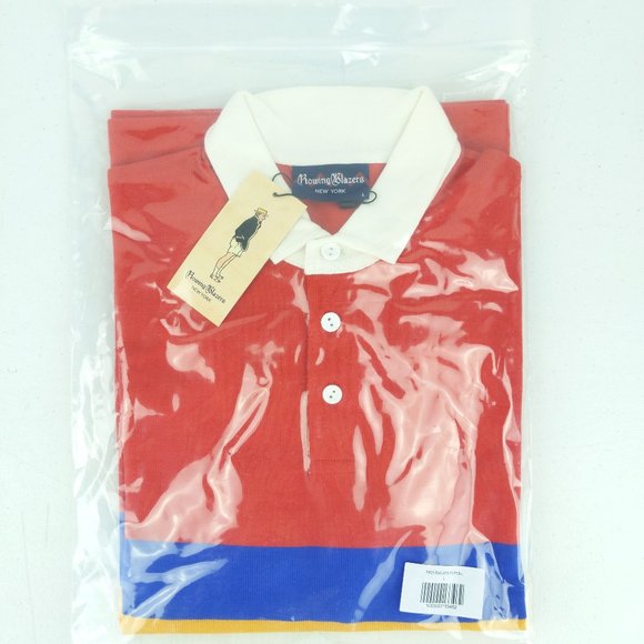 Rowing Blazers | Shirts | Nwt Rowing Blazers 7s Stripe Red Yellow Blue ...